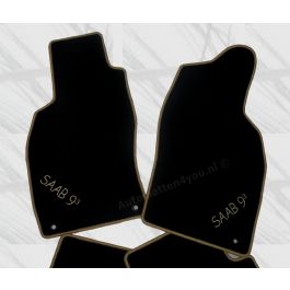 Automatten SAAB in hoogwaardig velours met logo "93"